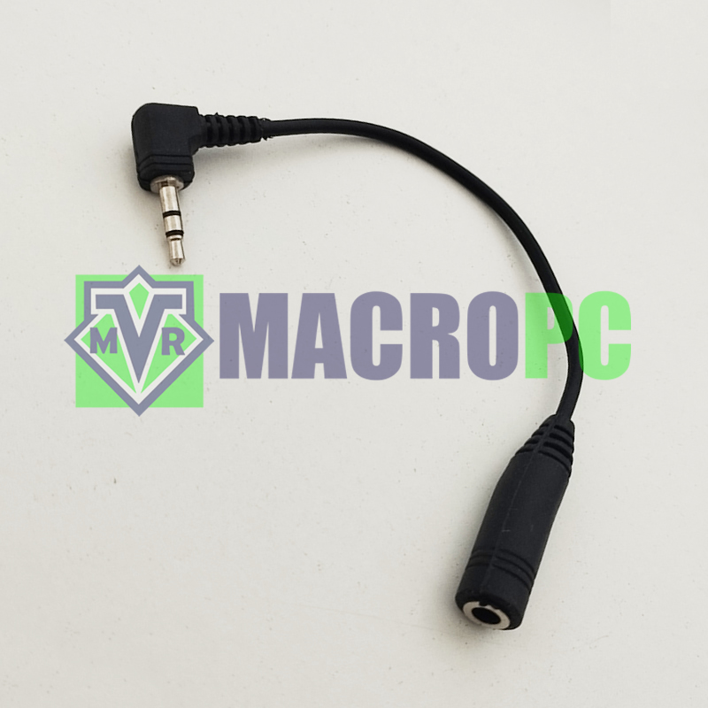 Adaptador Plug 2.5mm a 3.5mm hembra | MACROPC