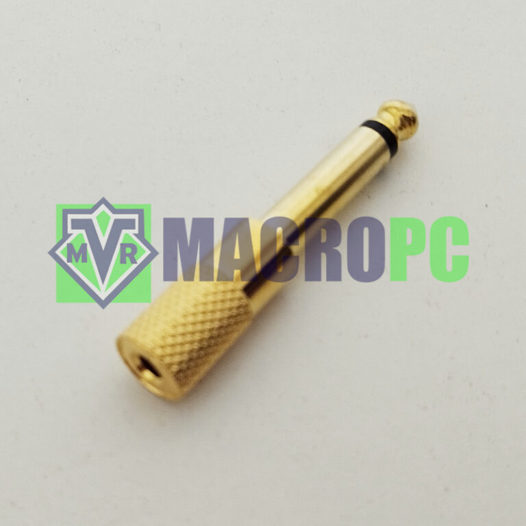 Adaptador Plug 6.35mm a 3.5mm Hembra | MACROPC